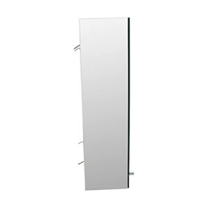 Renovators Supply Manufacturing Medicine Cabinets 19 3/4 in. x 13 1/8 in. Stainless Steel Rectangular Bathroom Wall Medicine Cabinet with Mirror and Mounting Hardware Opens Left to Right 