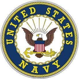 united states navy aluminum sign round 12" inches navy duty honor country bold eagle