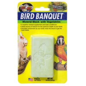 zoo med vegetable bird banquet block, small