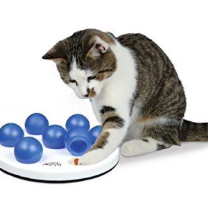 TRIXIE Pet Products Solitaire Game for Cats, White/Blue, 7.75 x 7.75 x 3 in. (4594)