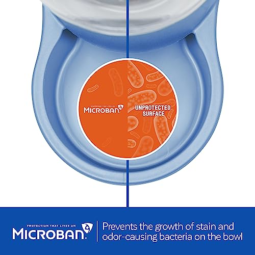 Petmate Replendish Gravity Waterer with Microban for Cats and Dogs, 1 Gallon,Blue