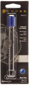 cross ballpoint pen refill 12-pack blue fine