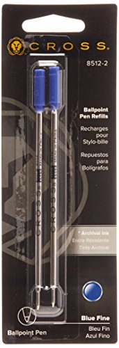 Cross Ballpoint Pen Refill 12-Pack Blue Fine