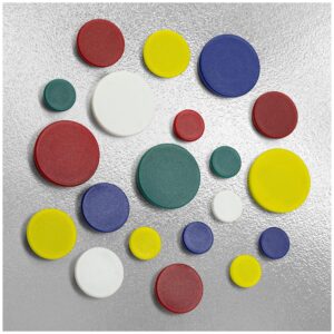 Officemate Heavy-Duty Magnets, Assorted Colors, Pack Of 30