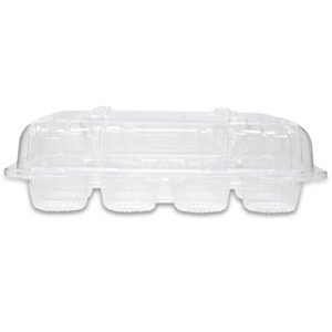 Detroit Forming LBH9222 Clear Hinged Cupcake or Muffin Container 100 Per Case