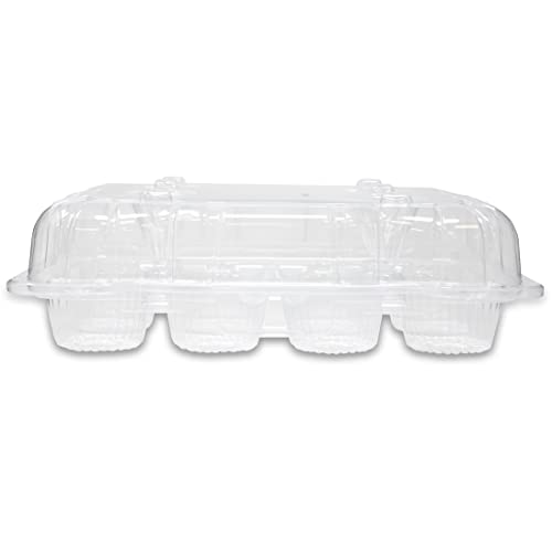 Detroit Forming LBH9222 Clear Hinged Cupcake or Muffin Container 100 Per Case