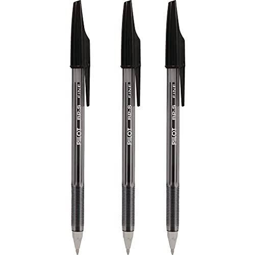 PILOT The Better Ball Point Pen Refillable Ballpoint Stick Pens, Fine Point, Black Ink, 2-Pack + 1 Bonus (35005)