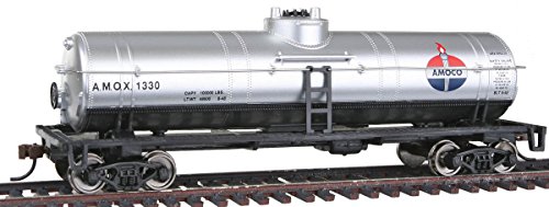 Walthers Trainline 40' Tank Car with Metal Wheels Ready to Run - Amoco Oil