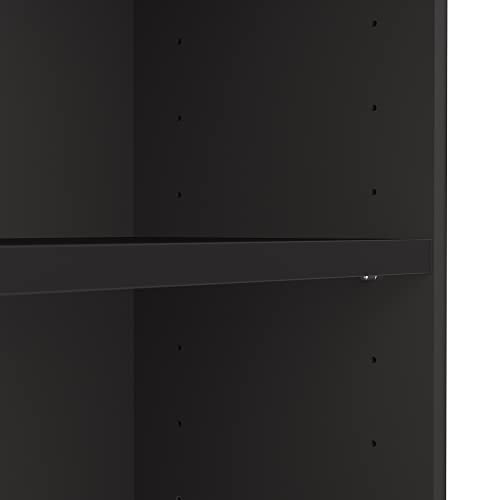 Bush Furniture Universal Small 2 Shelf Bookcase, Black