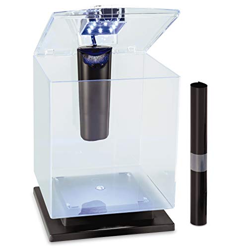 Tetra GloFish Betta Aquarium Kit 1.5 Gallons, Easy Setup and Maintenance, Perfect Starter Tank,Black/Clear