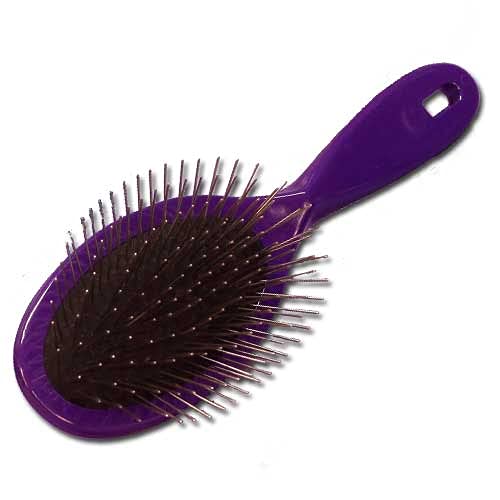 #1 All Systems Plastic Pin Brush Large-Purple