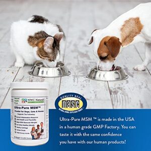 Ultra-Pure MSM for Dogs, Cats & Horses, Supports Hip, Joint and Connective Tissue for Healthy Cartilage and Mobility Opti MSM the Purest in the World by NWC Naturals 1 lb Canister (Model: POWDER)