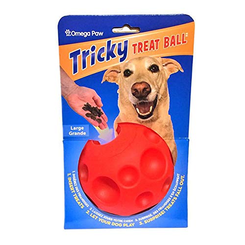 Omega Paw Authentic Tricky Treat Ball - Medium,Orange