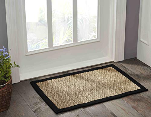 Chesapeake Seagrass Area Rug with Black border (24"x36")