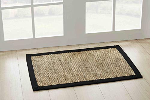 Chesapeake Seagrass Area Rug with Black border (24"x36")