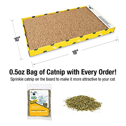 Cosmic OurPets Far and Wide Cat Scratcher Cat Toys (Cat Toys for Indoor Cats, Catnip Toys, Cat Gifts & Cat Toys Interactive) [Includes Cosmic Catnip- North-American Grown]