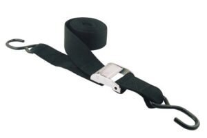 erickson 51215 black 2" x 15' motorcycle or atv cam buckle tie-down strap