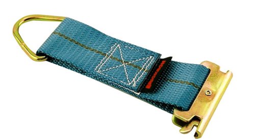 Erickson 59143 Blue 2" x 8" Tie-Off E-Track Strap with Cam Buckle