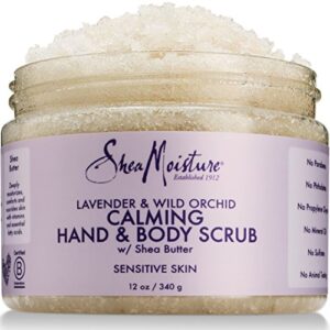 shea moisture lavender & wild orchid hand & body scrub 12 ounce (u-bb-2934)