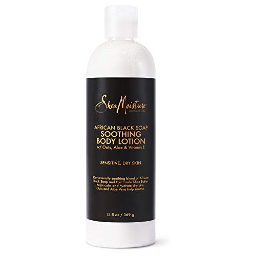 Sheamoisture Soothing Body Lotion for Troubled Skin African Black Soap Lotion with Shea Butter 13 oz