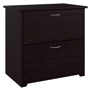 bush furniture cabot 2 drawer lateral file cabinet, espresso oak