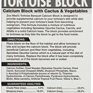 Zoo Med Laboratories SZMBB55 Tortoise Banquet Block, Net WT 5 oz