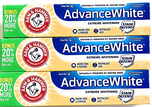 Arm And Hammer Advance White Tube, 3 Count