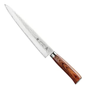 tamahagane san tsubame wood snh-1113-10 inch, 240mm slicing knife