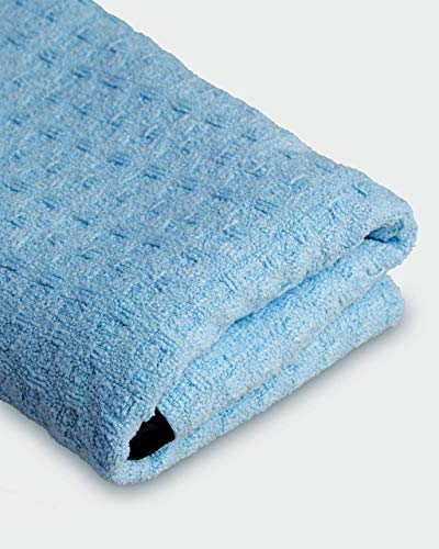 Adam's Waterless Wash Microfiber Towel - Waffle Weave Design Traps Dirt & Safely Cleans Your Car, Boat, RV, Truck, and More - Dries, Cleans with Waterless Wash System (2 Pack)