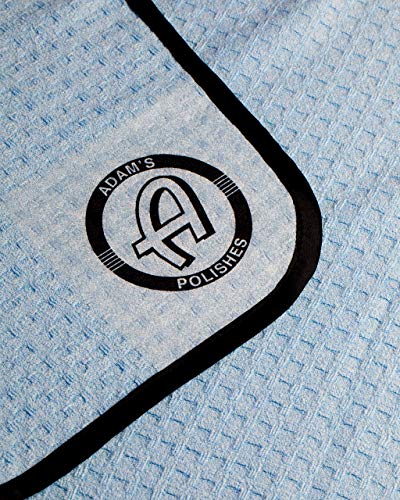 Adam's Waterless Wash Microfiber Towel - Waffle Weave Design Traps Dirt & Safely Cleans Your Car, Boat, RV, Truck, and More - Dries, Cleans with Waterless Wash System (2 Pack)