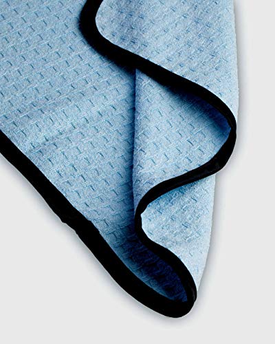 Adam's Waterless Wash Microfiber Towel - Waffle Weave Design Traps Dirt & Safely Cleans Your Car, Boat, RV, Truck, and More - Dries, Cleans with Waterless Wash System (2 Pack)