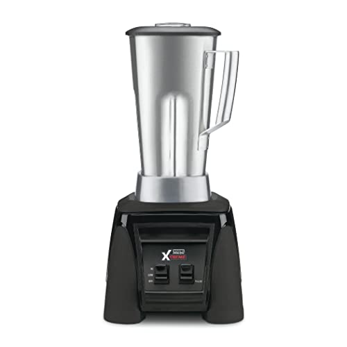 Waring Commercial MX1000XTS 3.5 HP Blender with Paddle Switches, Pulse Feature and a 64 oz. Stainless Steel Container, 120V, 5-15 Phase Plug, Black