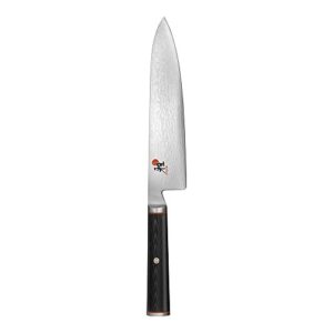 miyabi kaizen chef's knife, medium, black with red accent