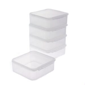 Paylak 12 Storage Square Clear Container for Small Items Organizer 1.5 inches Square