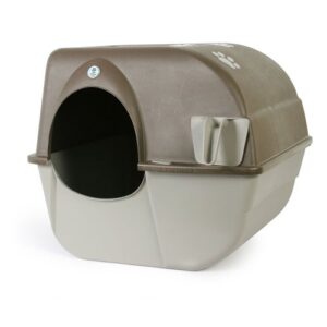 omega paw self-cleaning litter box, pewter