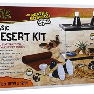 Zilla 01312 10-Gallon Basic Desert Kit, 10-Inch by 20-Inch by 12-Inch