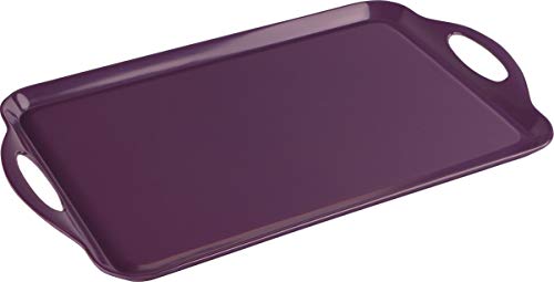 Calypso Basics by Reston Lloyd Melamine Rectangular Tray, Plum