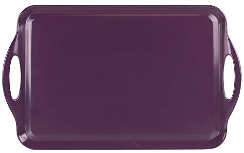 Calypso Basics by Reston Lloyd Melamine Rectangular Tray, Plum