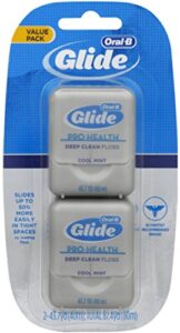 oral-b glide floss, deep clean, cool mint, value pack