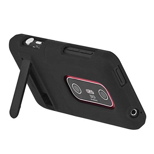 Seidio SURFACE Case with Kickstand for HTC EVO 3D - 1 Pack - Case - Retail Packaging - Black