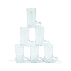 Fun Express Fun Express Plastic Mini Boot Glasses, Bachelorette Party, Cowbow and Cowgirl Birthday Supplies, 12 Pieces