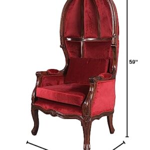 Design Toscano Victorian Balloon Chair, cherry