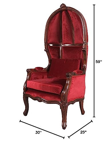 Design Toscano Victorian Balloon Chair, cherry