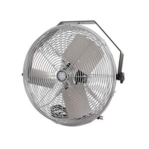 tpi corporation u18-te series industrial mounted workstation fan, versatile wall or ceiling mount fan, 3 speed motor, 120 volt, 10' cordset, pull chain switch