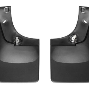 WeatherTech Custom No Drill MudFlaps for Ram Truck 1500/2500 / 3500 - Front Pair, Black (110026)