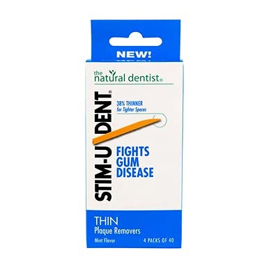 Stim-U-Dent Plaque Removers Thin Mint 160 Each (Pack of 6)