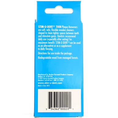 Stim-U-Dent Plaque Removers Thin Mint 160 Each (Pack of 6)