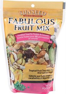 sunseed fabulous fruit mix for parrots & conures