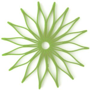 Spice Ratchet Blossom Multi-Use Silicone Trivet, Kiwi Green