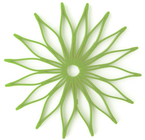 Spice Ratchet Blossom Multi-Use Silicone Trivet, Kiwi Green